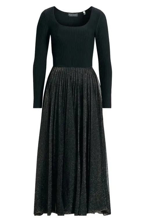 strapless open back dress Metallic Pleated Maxi Gown – Ver Luisant main image 0