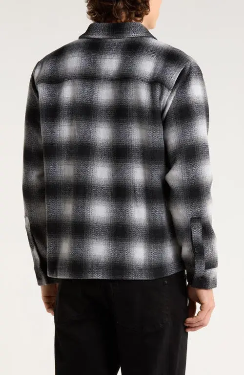 PERCIVAL Check Wool Blend Flannel Overshirt