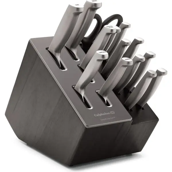 CALPHALON Premier Sharpin Edgetech™ 15-piece Knife Block Set - Stainless Steel