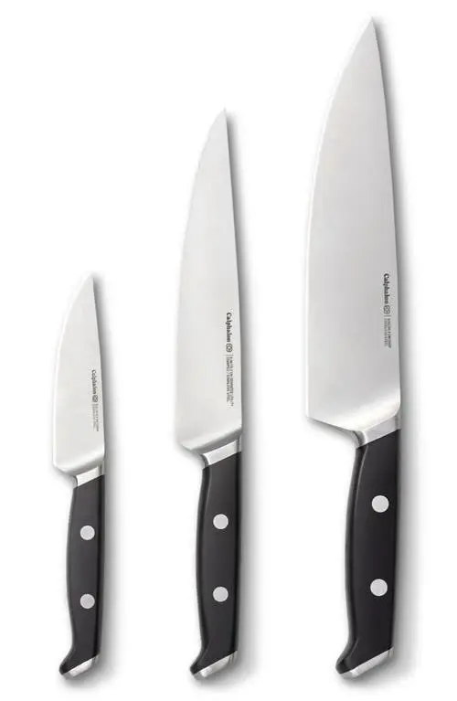 CALPHALON Set Of 3 Edgetech Knives - None