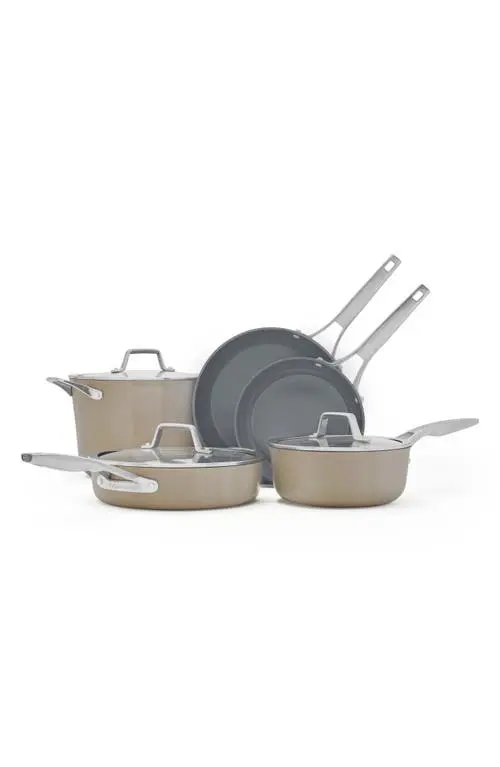 CALPHALON Premier Ceramic Nonstick 8-piece Cookware Set - Cream
