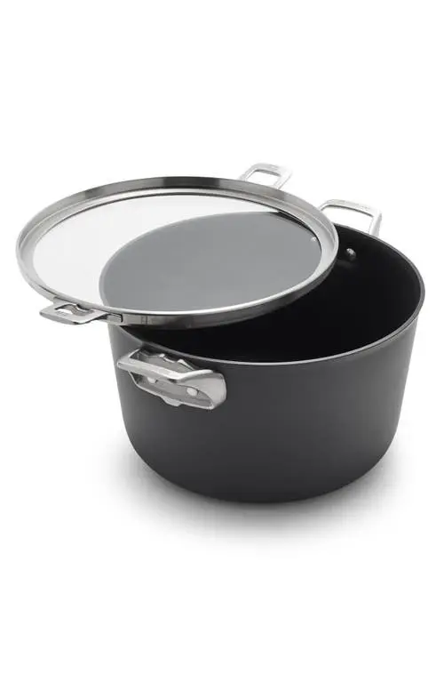 CALPHALON Premier Space Saving Hard Anodized Nonstick 12-quart Stockpot With Lid - Black