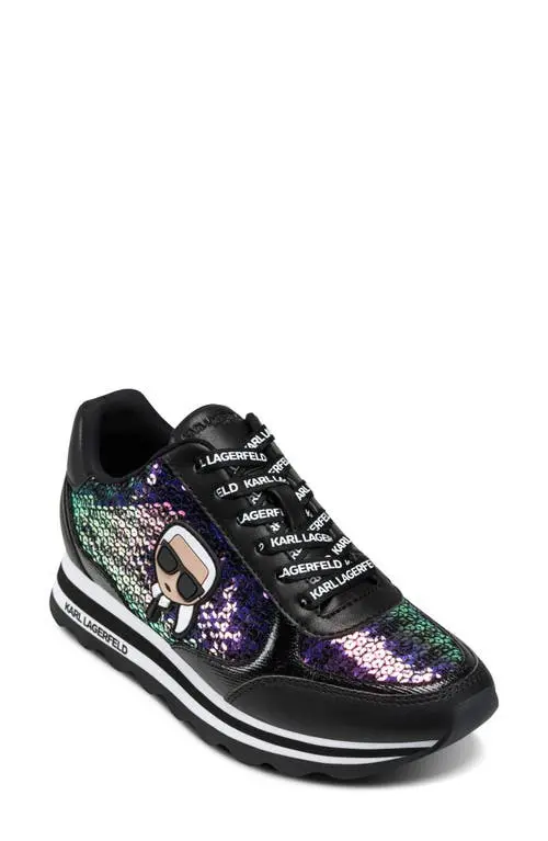 Karl Lagerfeld Paris Platform Sneakers - Multi/black