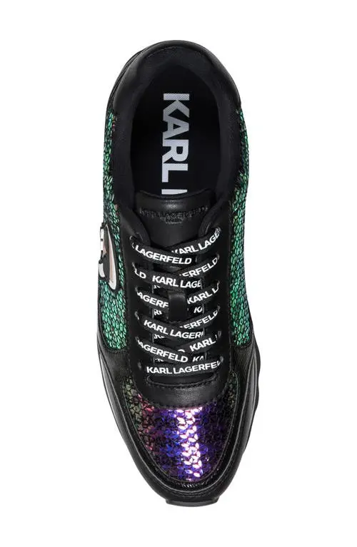Karl Lagerfeld Paris Platform Sneakers - Multi/black
