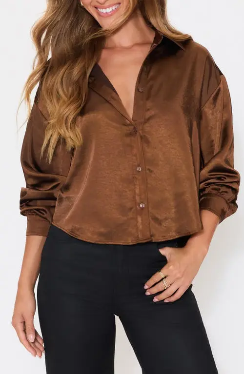VICI Satin Button-up Shirt