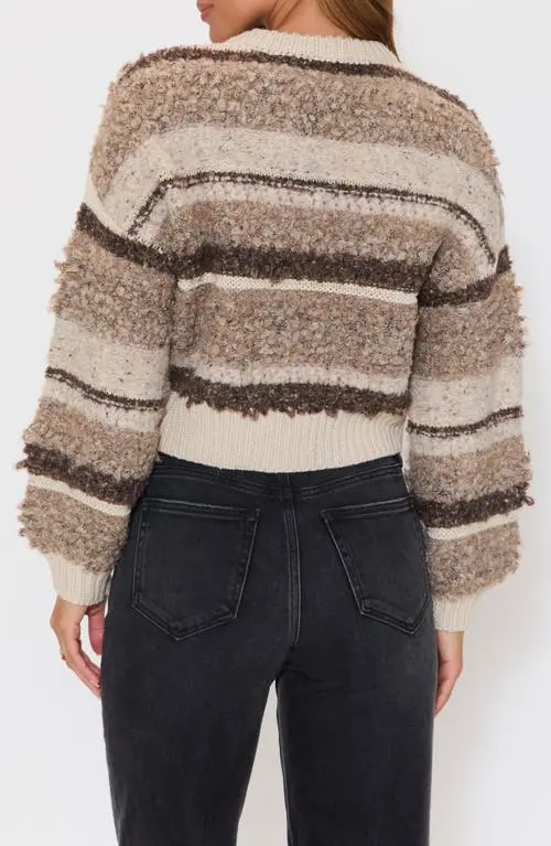 VICI Striped Bouclé Knit Sweater