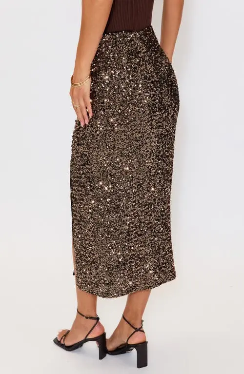 VICI Sequin Midi Skirt