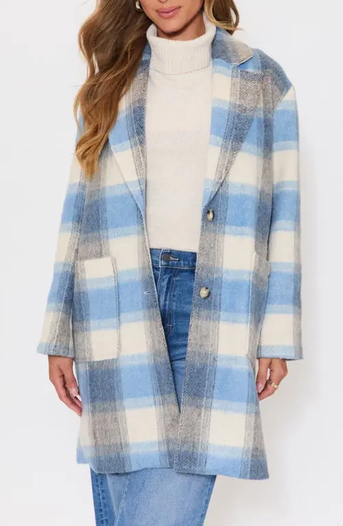 VICI Geneva Brushed Plaid Coat