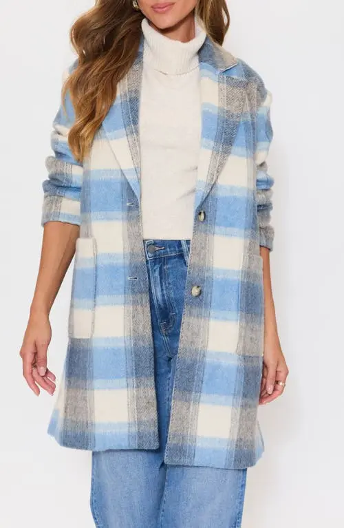 VICI Geneva Brushed Plaid Coat