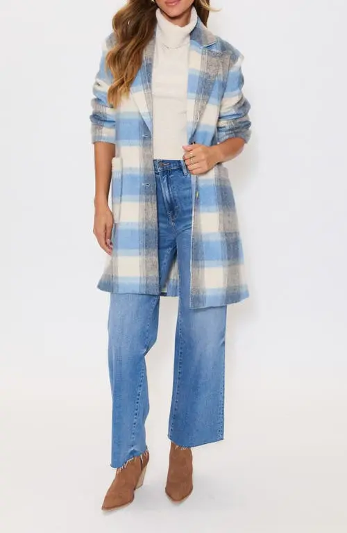 VICI Geneva Brushed Plaid Coat