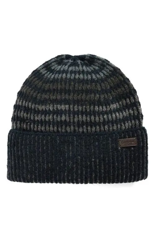 Barbour Rib-knit Beanie - Navy/basalt Blue