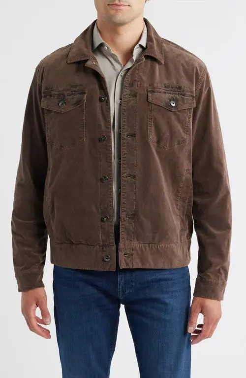 Johnnie-o Cotton Stretch Corduroy Trucker Jacket