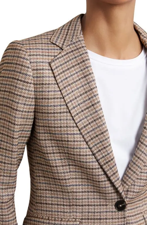 REISS Checked Single-breasted Blazer