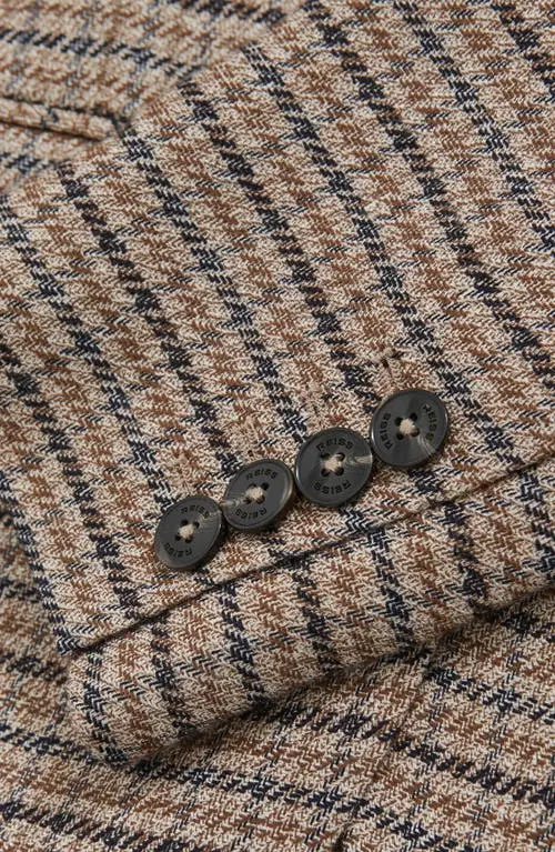 REISS Checked Single-breasted Blazer