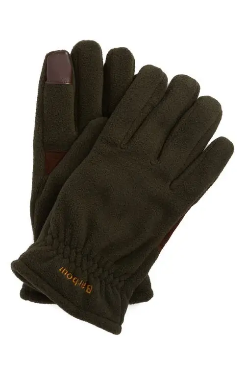 Barbour Coalford Fleece Gloves - Olive