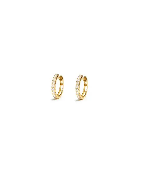 ZARUX Diamond Huggie Earrings