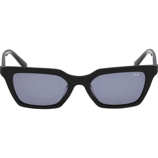 Abercrombie 52mm Cat Eye Sunglasses - Shiny Black/smoke