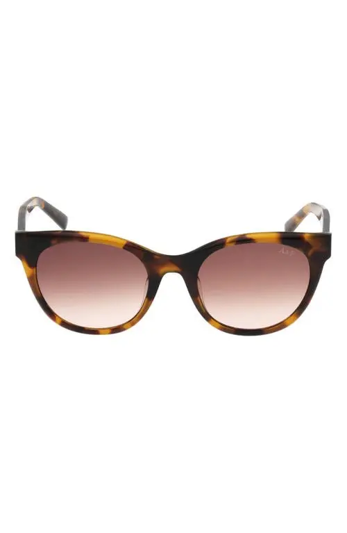 Abercrombie 52mm Gradient Cat Eye Sunglasses - Dark Havana/gradient Brown