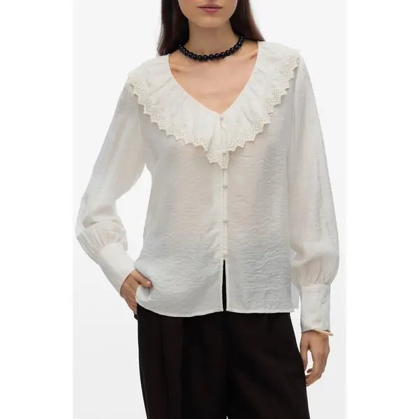 Vero Moda Billy Chelsea Collar Button-up Shirt