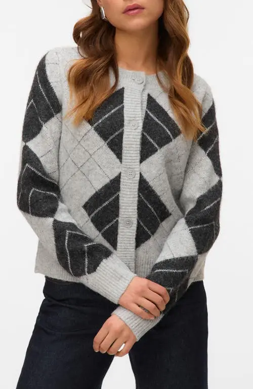 Vero Moda Metallic Argyle Cardigan