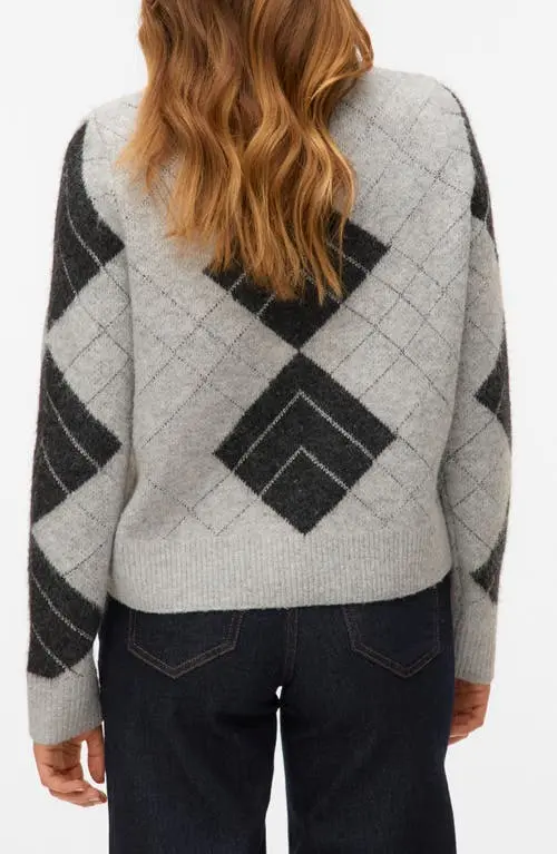 Vero Moda Metallic Argyle Cardigan