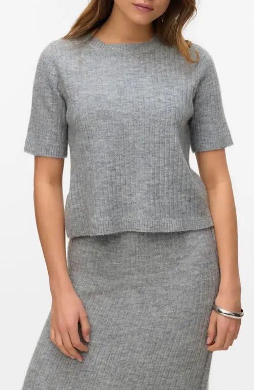 Vero Moda Ribbed Short Sleeve Sweater