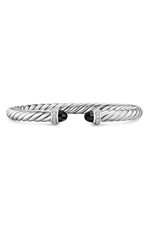 David Yurman Cable Flex Bracelet - Black Onyx
