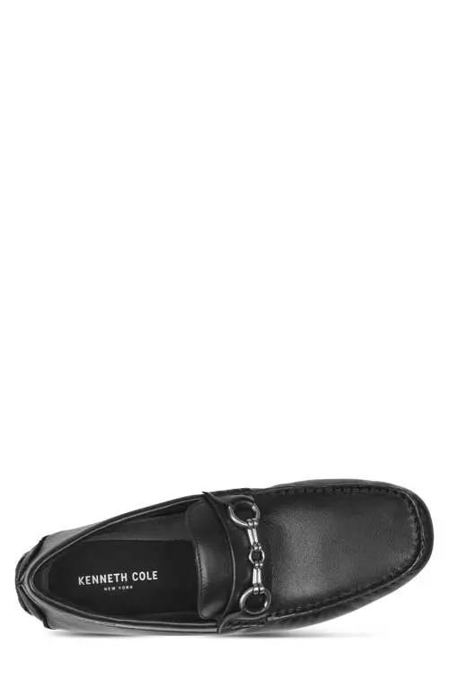 KENNETH COLE Theme Bit Moc Toe Driving Loafer - Black
