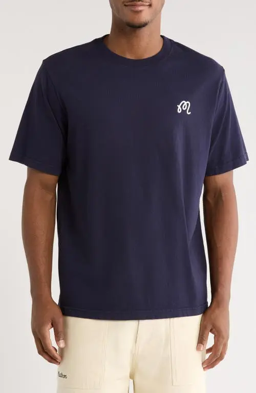 MALBON Oakwood Cotton T-shirt - Navy