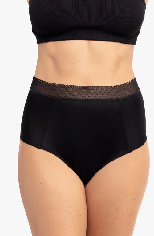 Uwila Warrior High Waisted Soft Silk Briefs - Tap Shoe Black