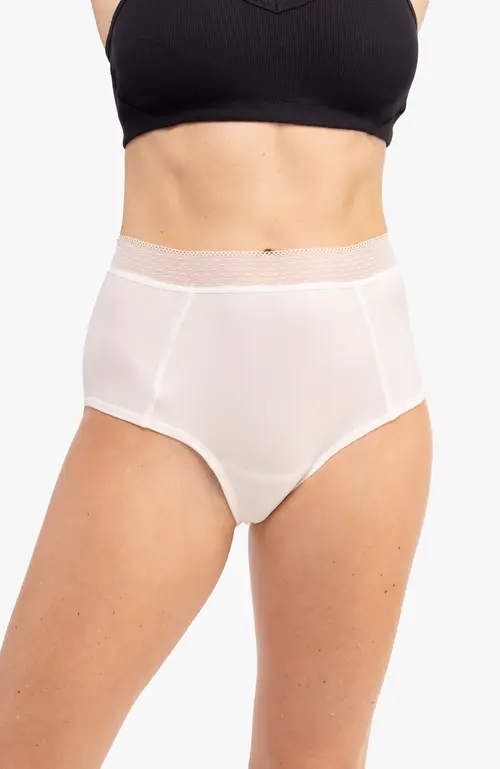 Uwila Warrior High Waisted Soft Silk Briefs - Winter White