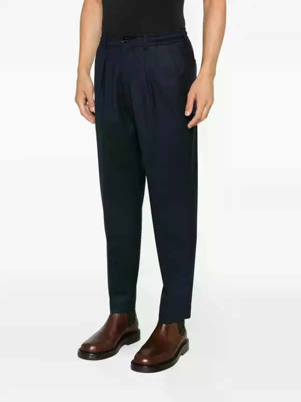BE ABLE Pleated Trousers With Elasticated Waist