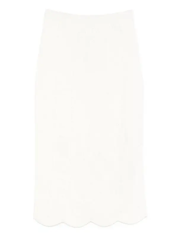 TWINSET Pencil Skirt With Scalloped Hem