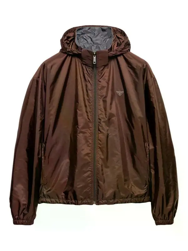 Prada Hooded Zip-front Jacket