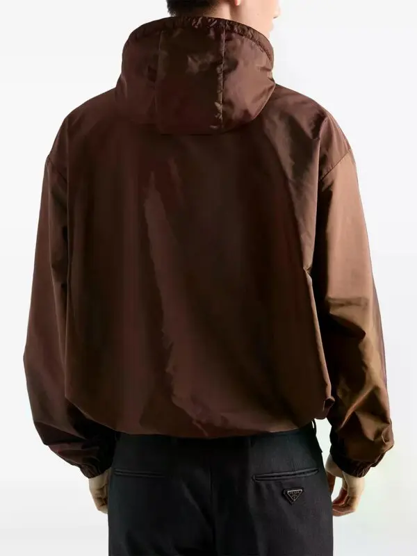 Prada Hooded Zip-front Jacket