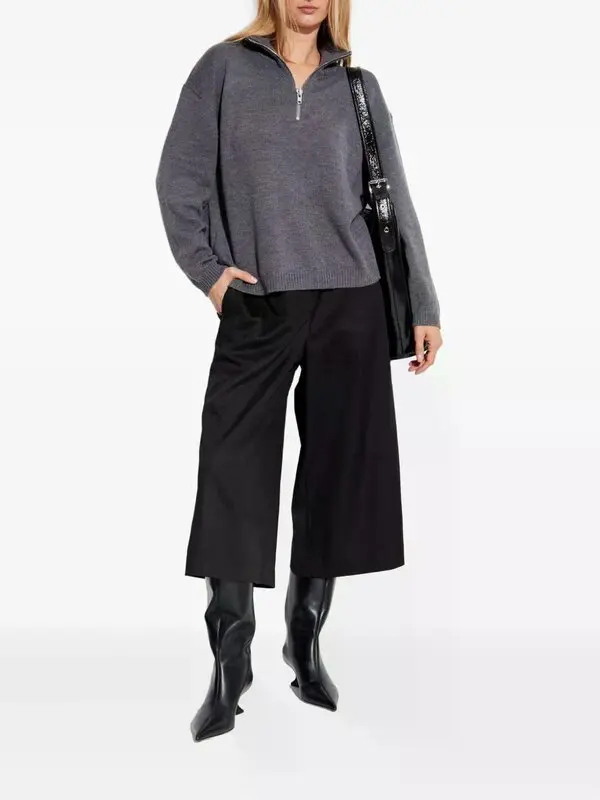 RETHINKIT STUDIOS Elasticated-waistband Cropped Trousers