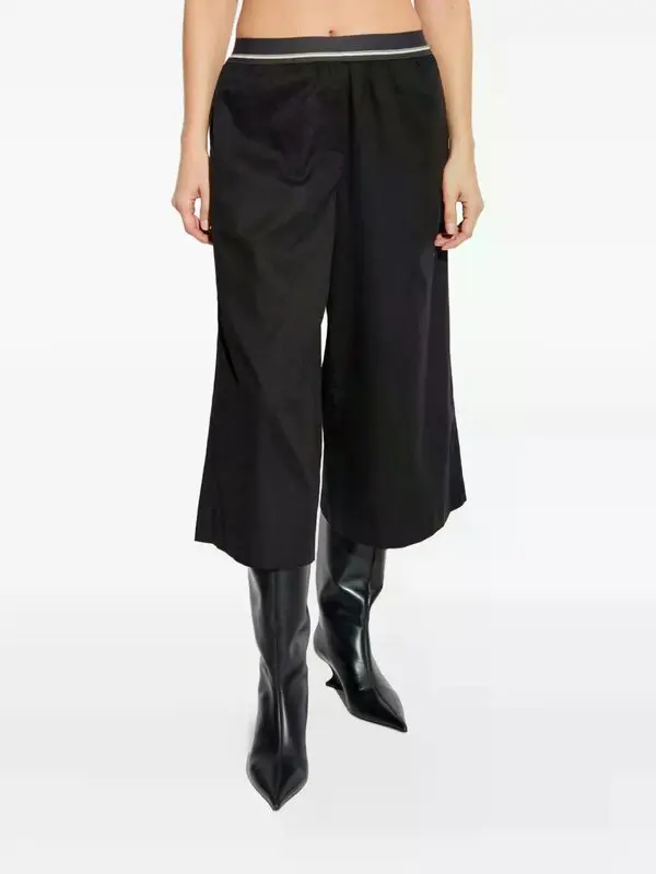 RETHINKIT STUDIOS Elasticated-waistband Cropped Trousers