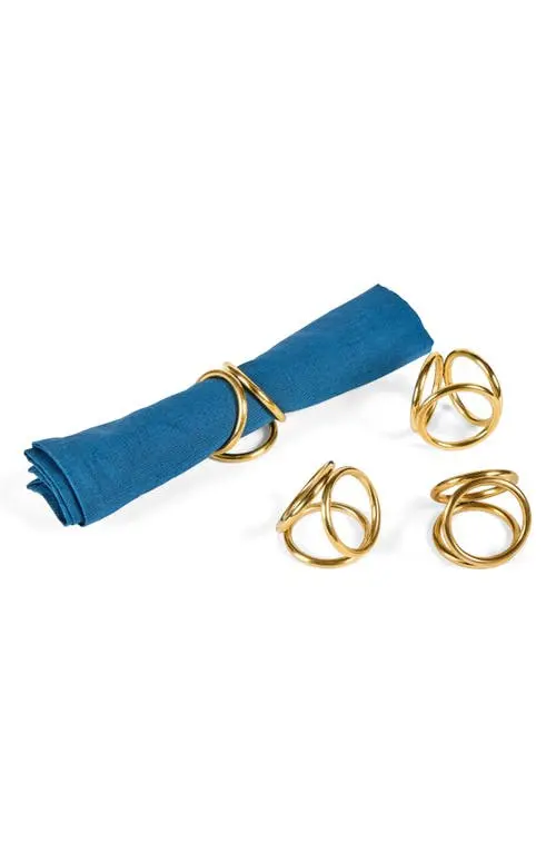 COMMUNE Set Of 4 Napkin Rings