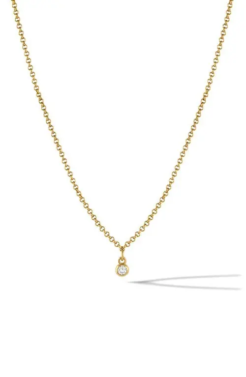 VINCERO Bezel Sapphire Pendant Necklace - Gold