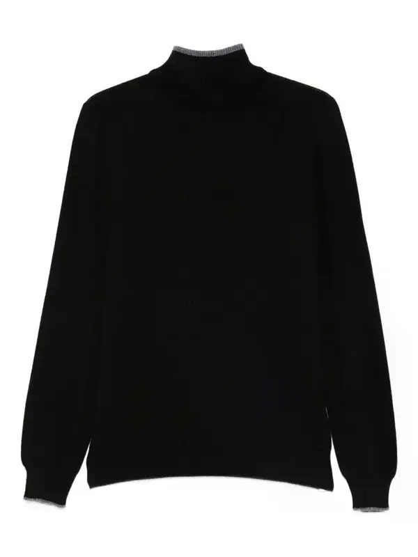 Fedeli Half-zip Sweatshirt - Black