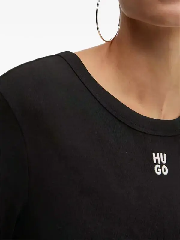 Hugo Logo-embroidered Dress