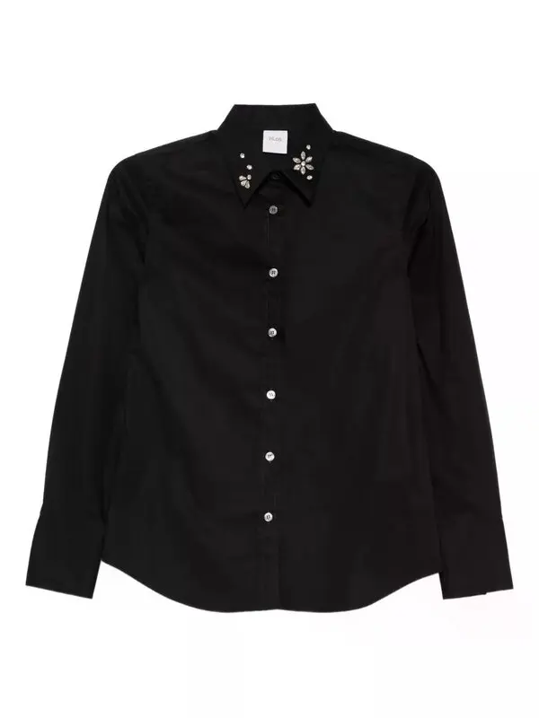 CALIBAN Embellished Long-sleeved Shirt