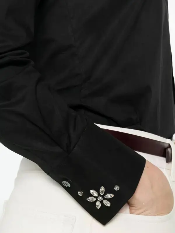 CALIBAN Embellished Long-sleeved Shirt