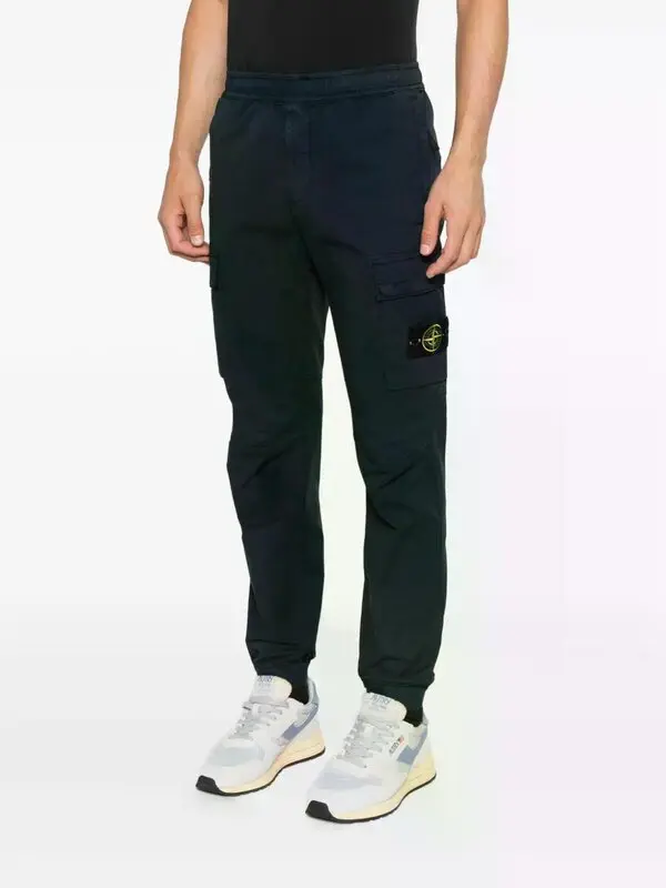Stone Island Stretch-tc Twill Cargo Pants - Blue
