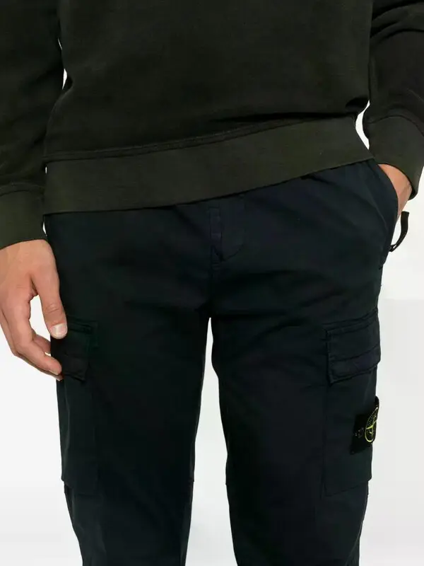 Stone Island Stretch-tc Twill Cargo Pants - Blue