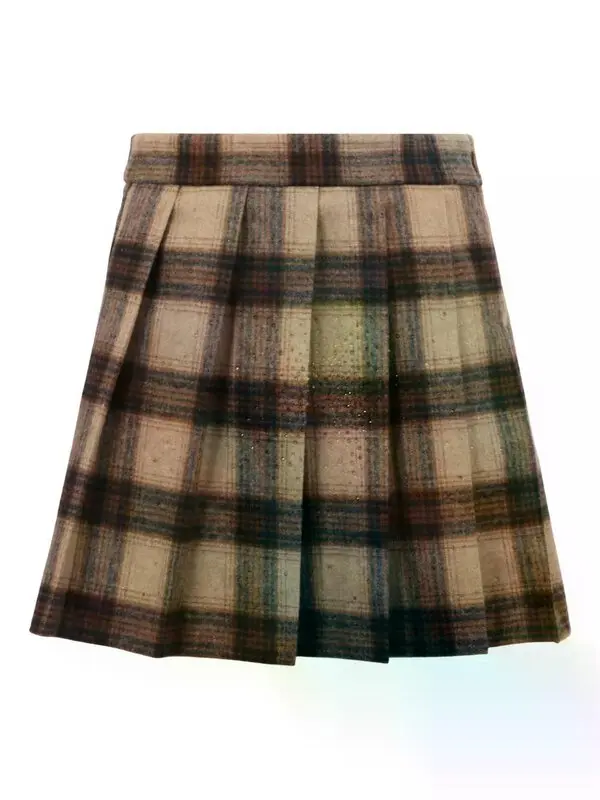 Giuseppe Di Morabito Pleated Check Mini Skirt