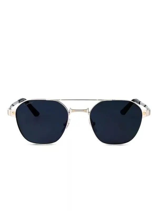 CARTIER Santos De Sunglasses - Silver