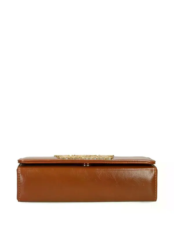 Moschino Studded Chain Crossbody Bag - Brown