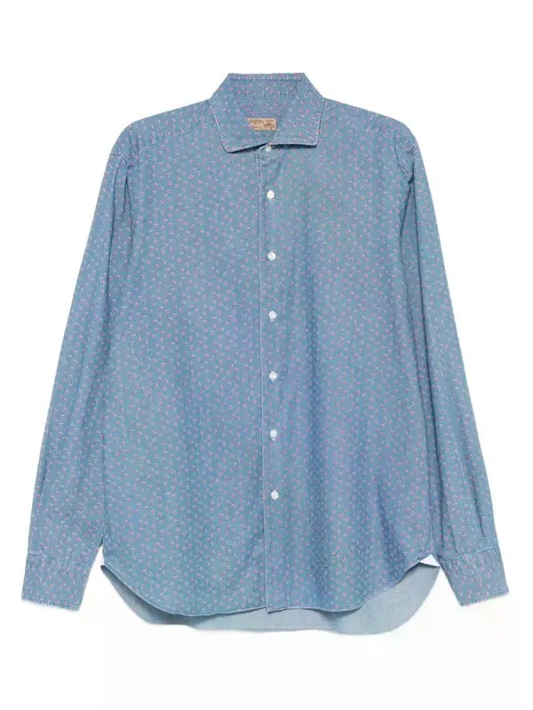 BARBA NAPOLI Patterned Shirt