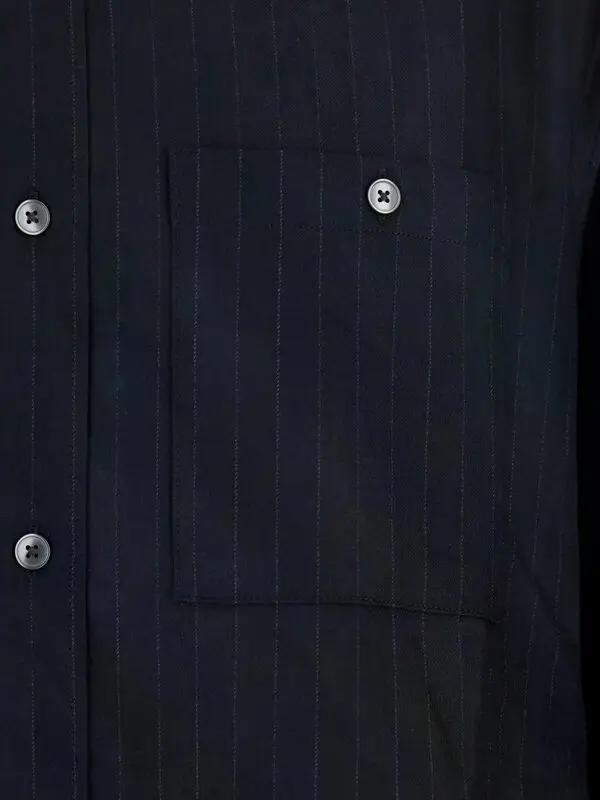 TONYWACK Pinstripe-pattern Long-sleeve Shirt